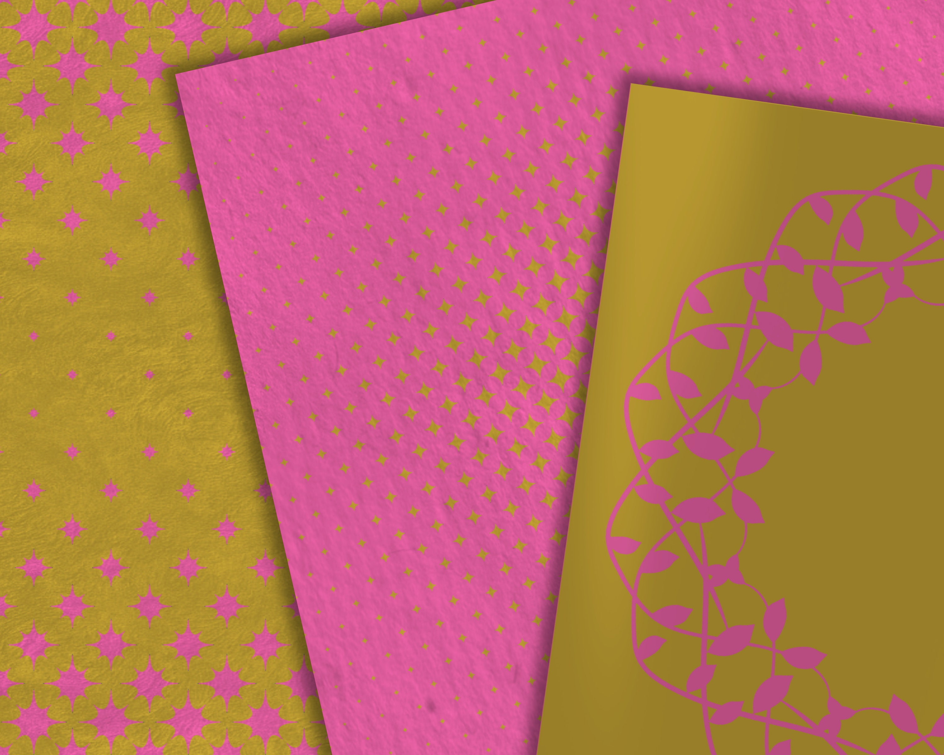 Distressed Hot Pink & Gold Textures Digital Paper Pack 14 - Etsy