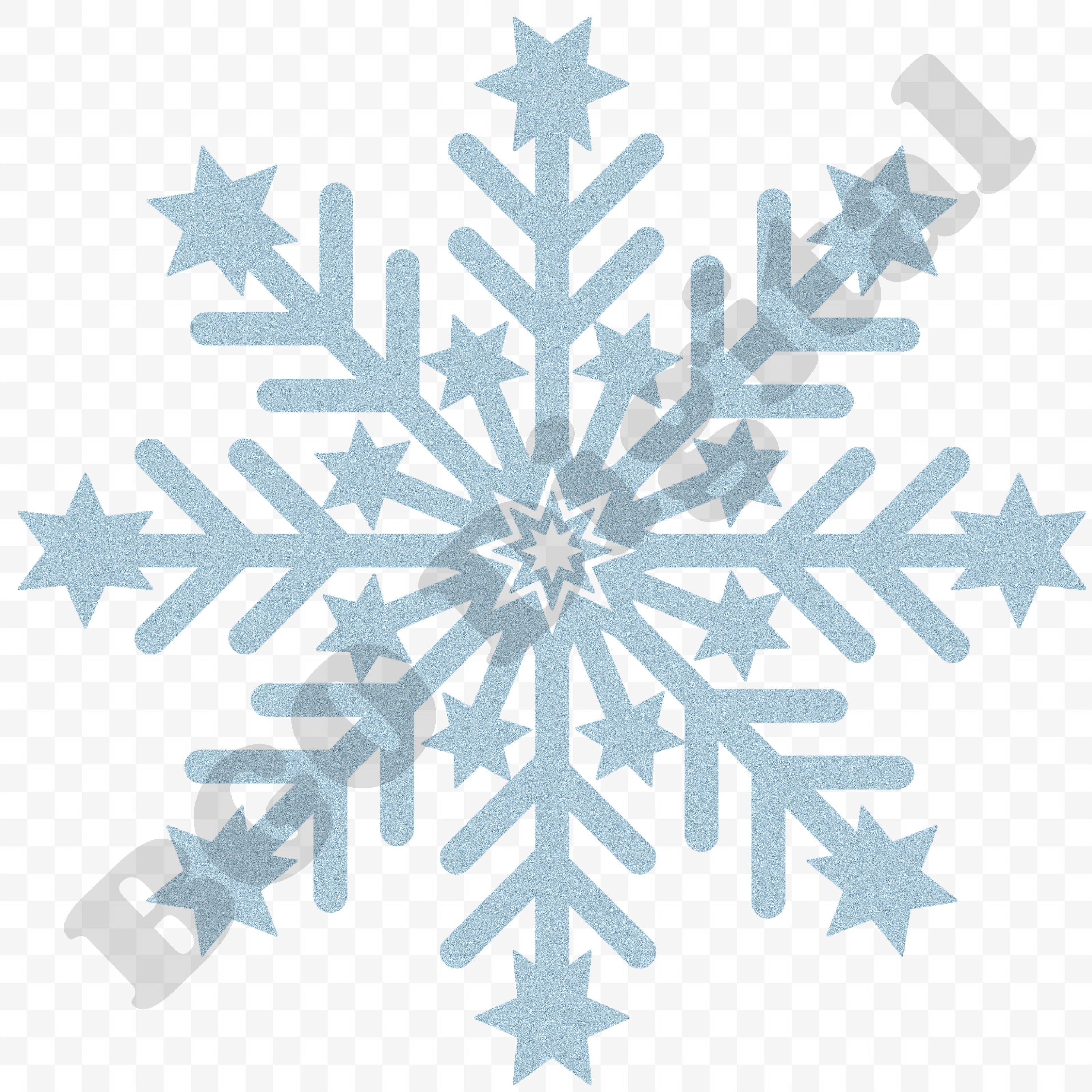 Blue Glitter Snowflake PNG Bundle 7 Snowflake Images - Etsy