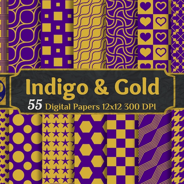 Gold Digital Papers - Etsy