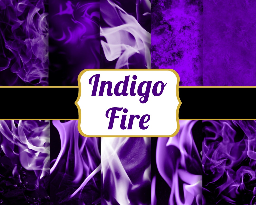 Indigo Fire Digital Paper Pack 18 Textured Scrapbooking - Etsy