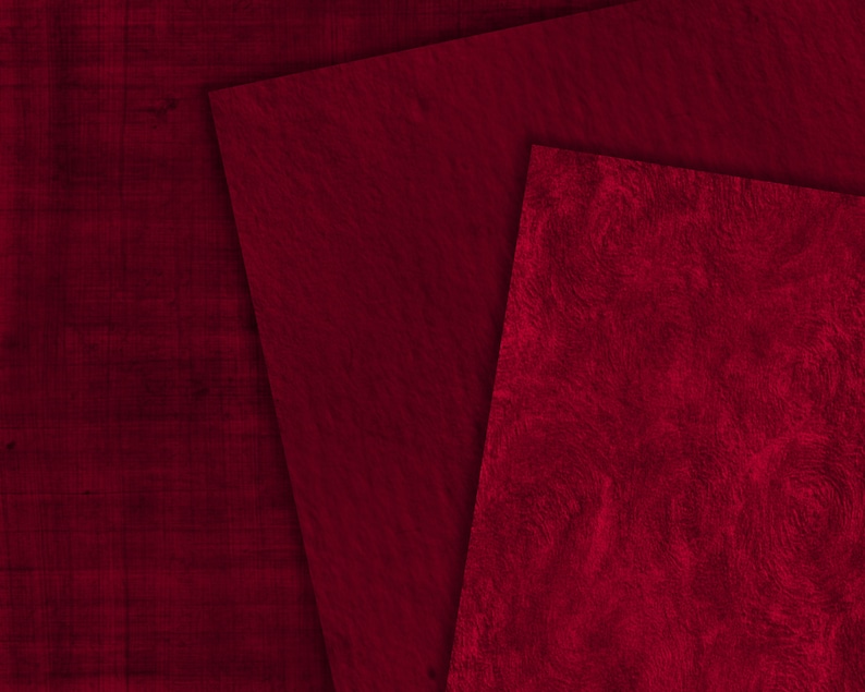 Seamless Distressed Burgundy Textures PNG Digital Paper Pack, 5 PNG ...