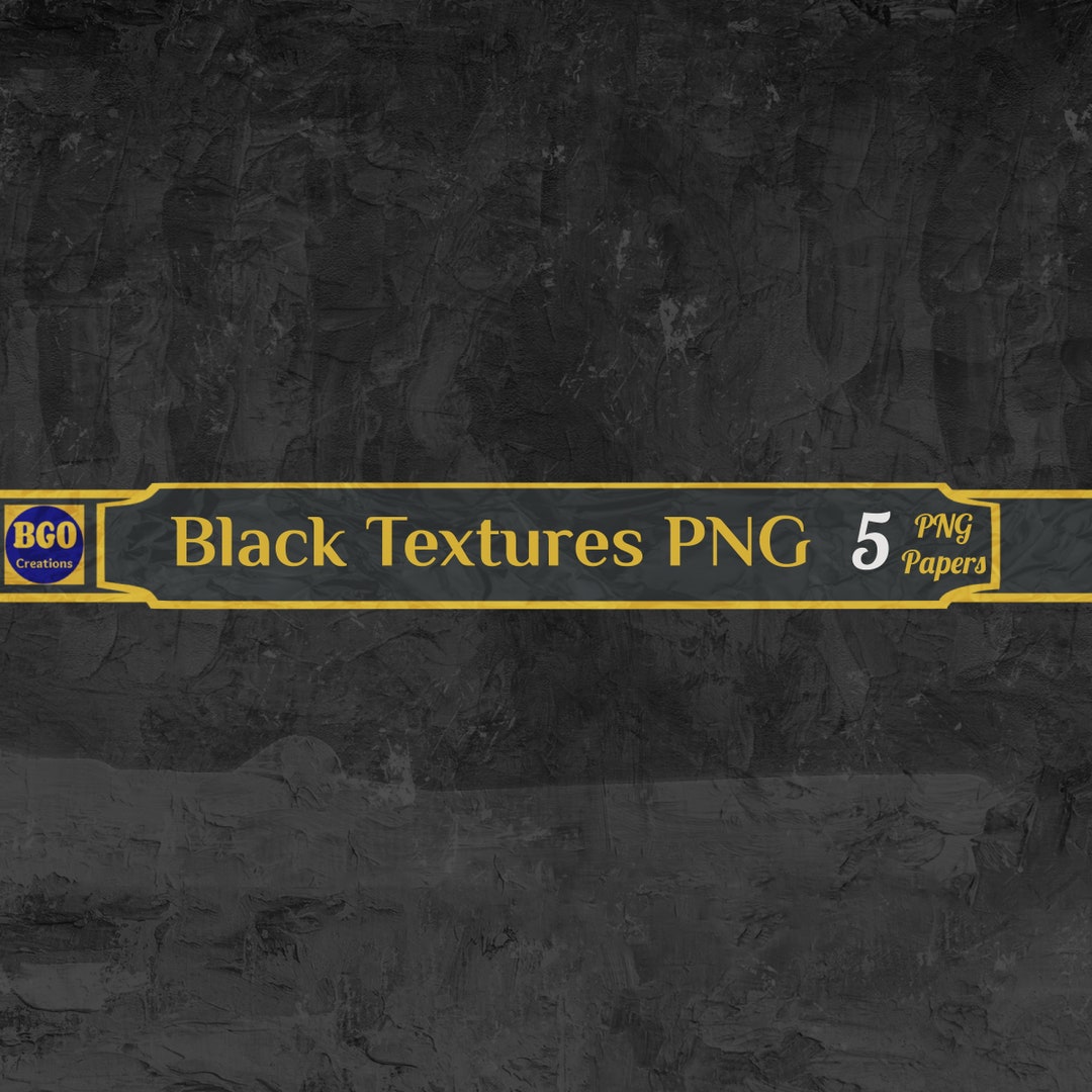 Distressed Black Textures Digital Paper Pack, 5 PNG Sublimation ...