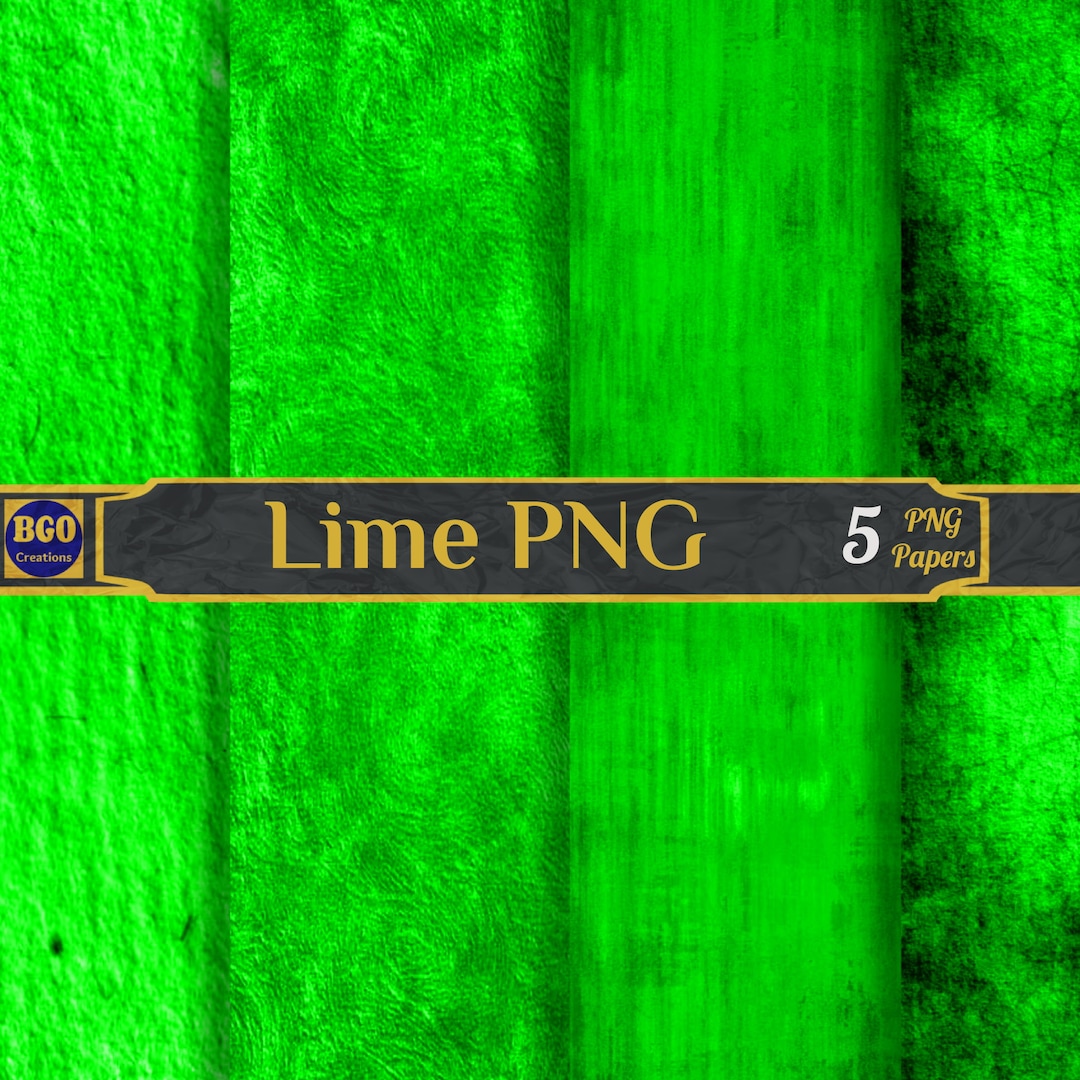 Seamless Distressed Lime Textures PNG Digital Paper Pack, 5 PNG ...