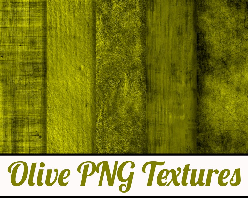 Seamless Distressed Olive Textures PNG Digital Paper Pack 5 - Etsy