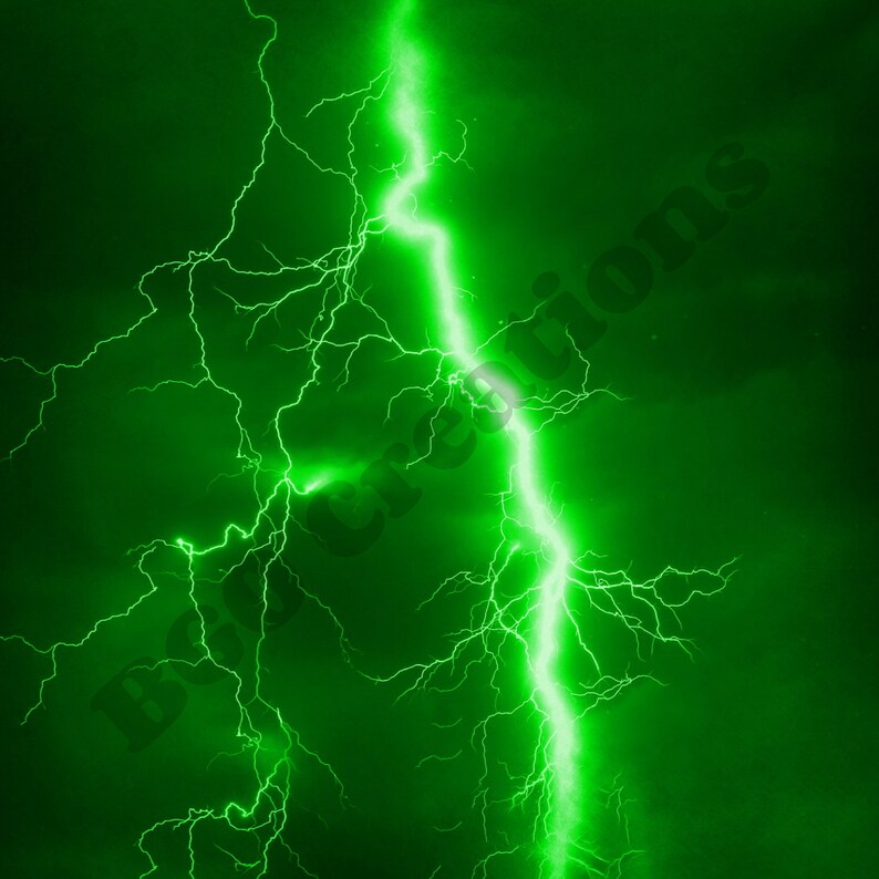 Emerald Green Lightning Digital Paper Pack, 14 Textured Scrapbooking ...