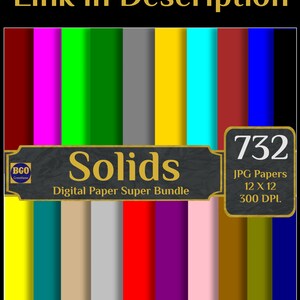 Pink Digital Paper Pack, 36 Shades of Pink Plain Solid Colors ...