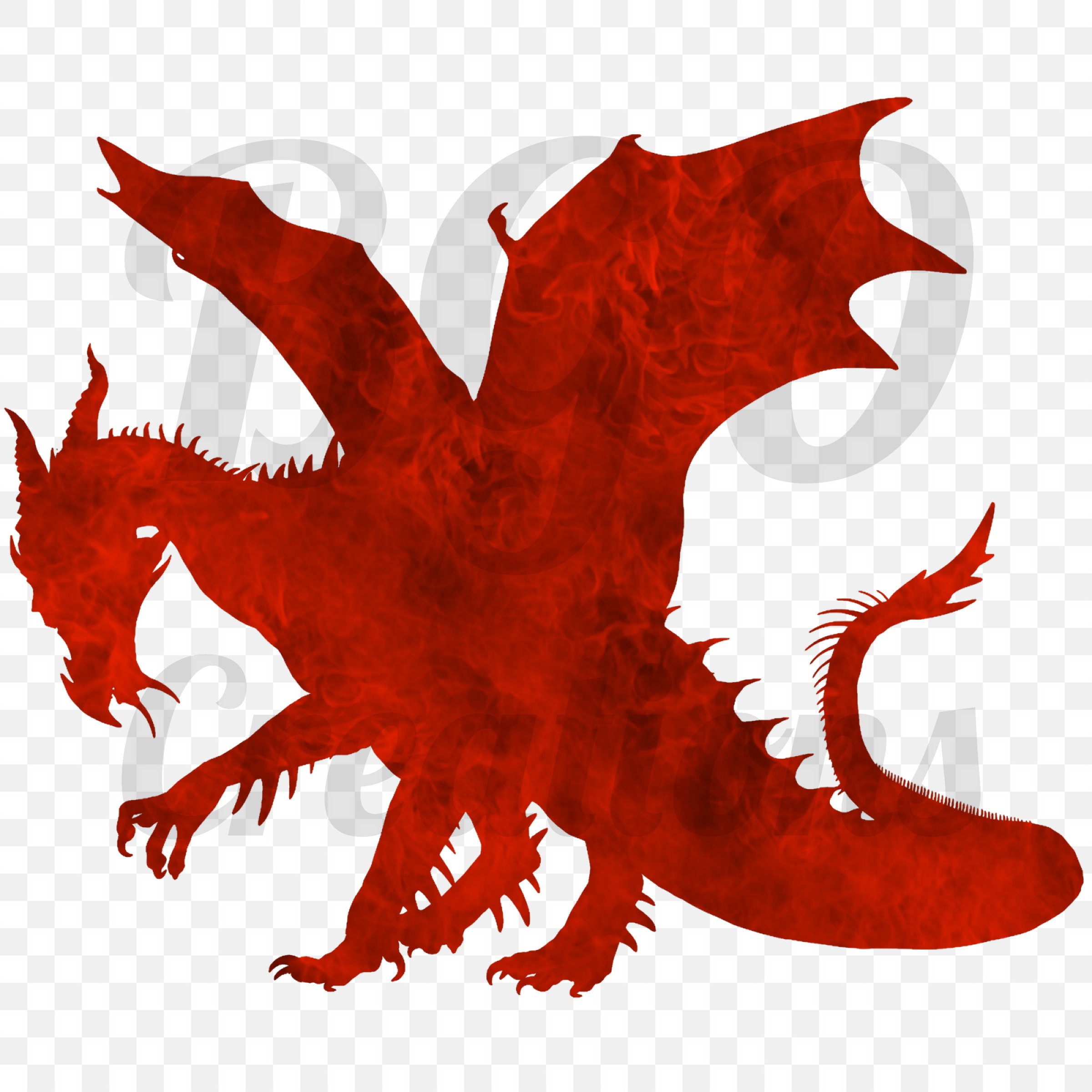 Scarlet Fire Dragons Clipart, 20 Fiery Red Dragon PNG Images, Printable ...
