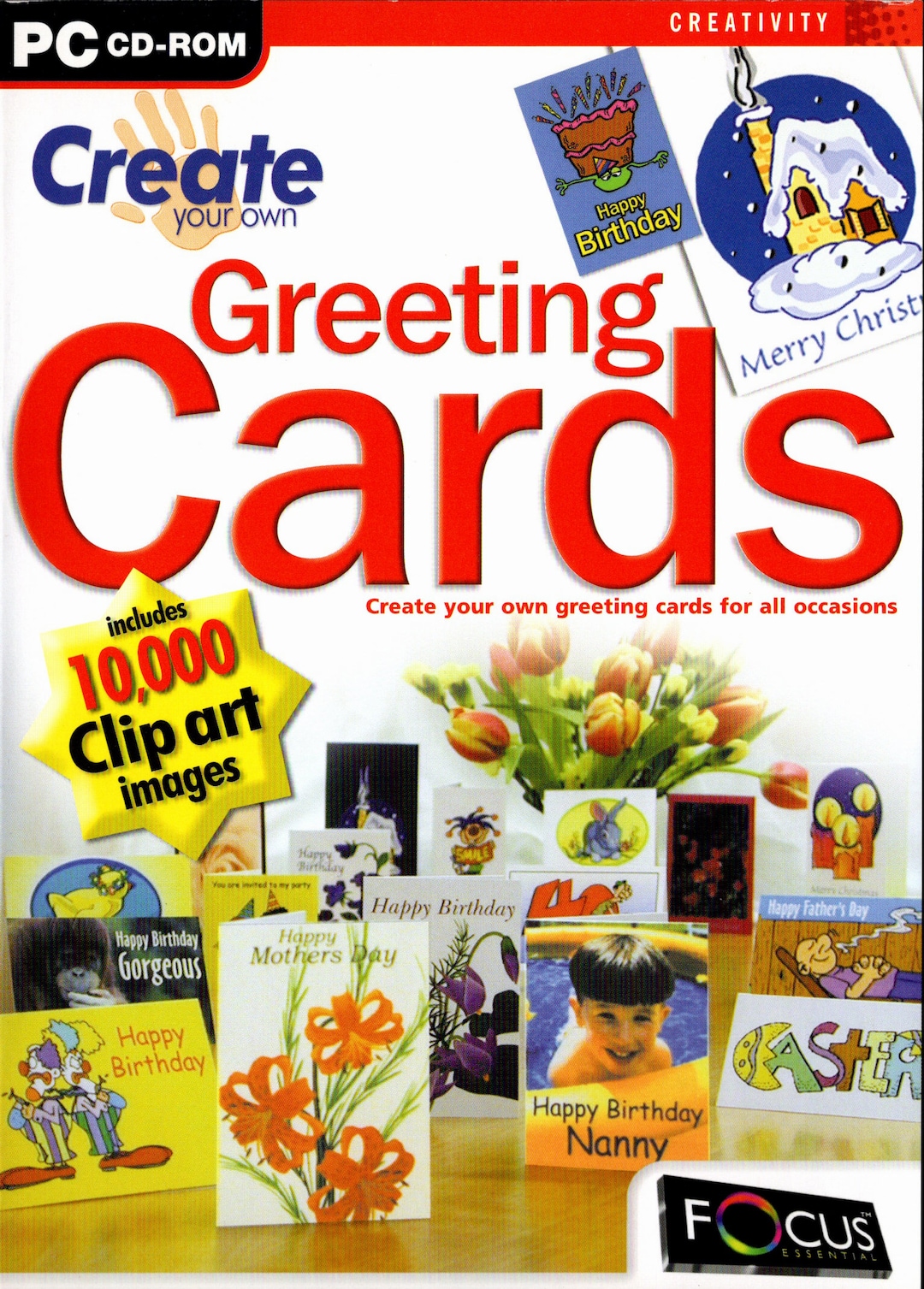 3 X Greetings Card PC CD/DVD Software: Create Your Own Greeting Card ...