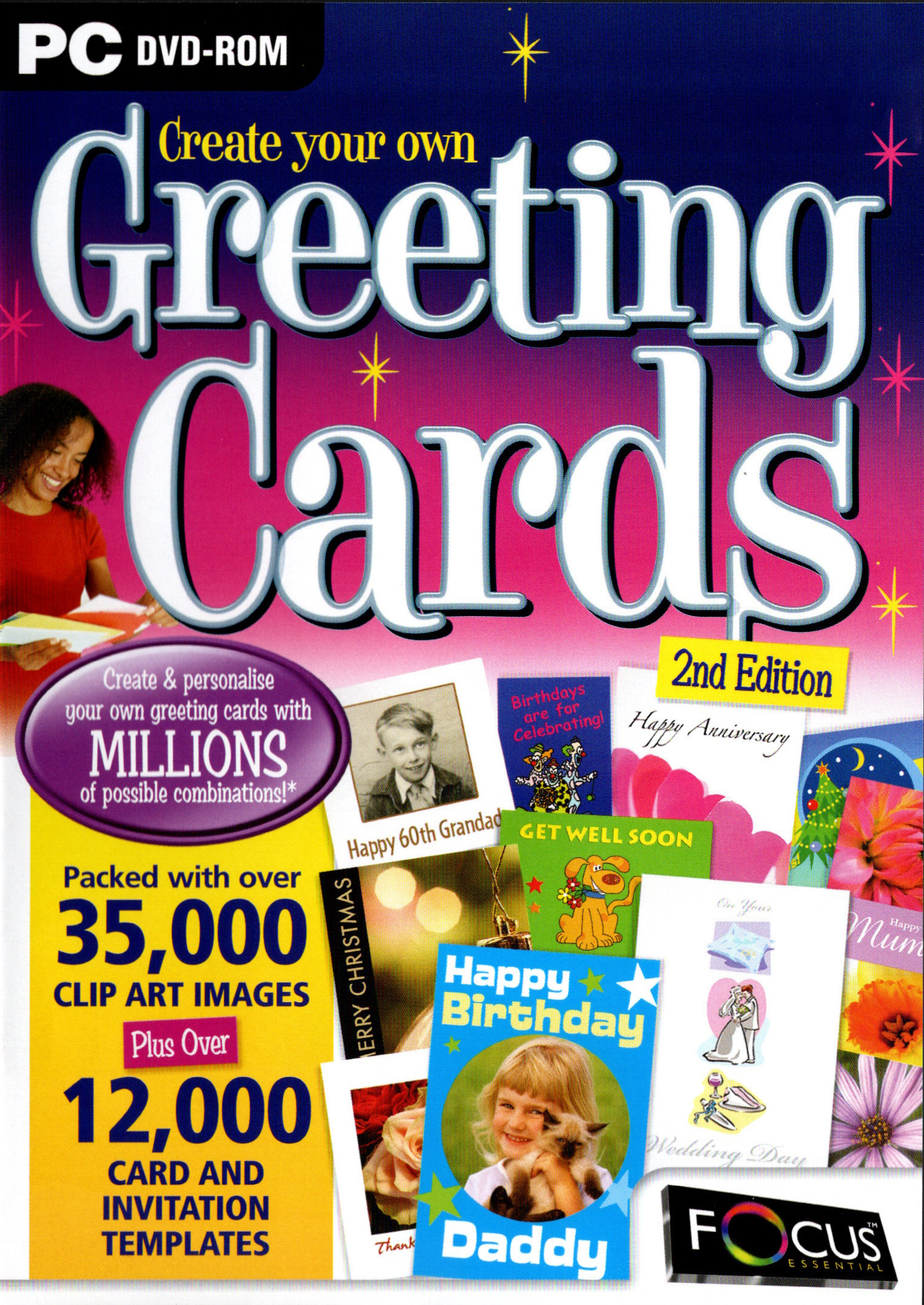 5 X Greetings Card PC CD/DVD Software: Create Your Own Greeting Card - Etsy