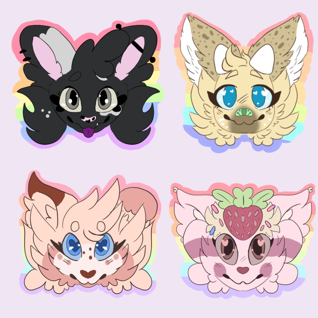 Simple Fast Cute Fursona Furry Chibi Icons - Etsy