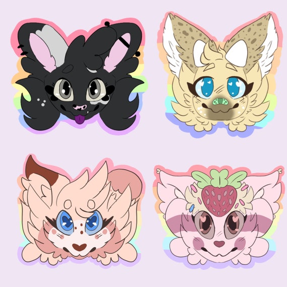 Simple Fast Cute Fursona Furry Chibi Icons - Etsy