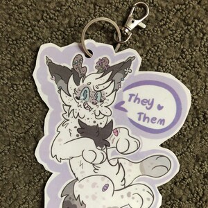 Furry Fursona Custom Pronouns Badge Ych - Etsy