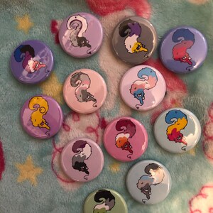 LGBTQ+ Chibi Worm on A String Kidcore Pride Pinback Buttons - Etsy