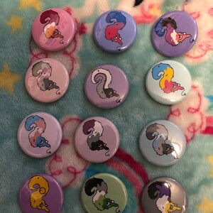 LGBTQ+ Chibi Worm on A String Kidcore Pride Pinback Buttons - Etsy