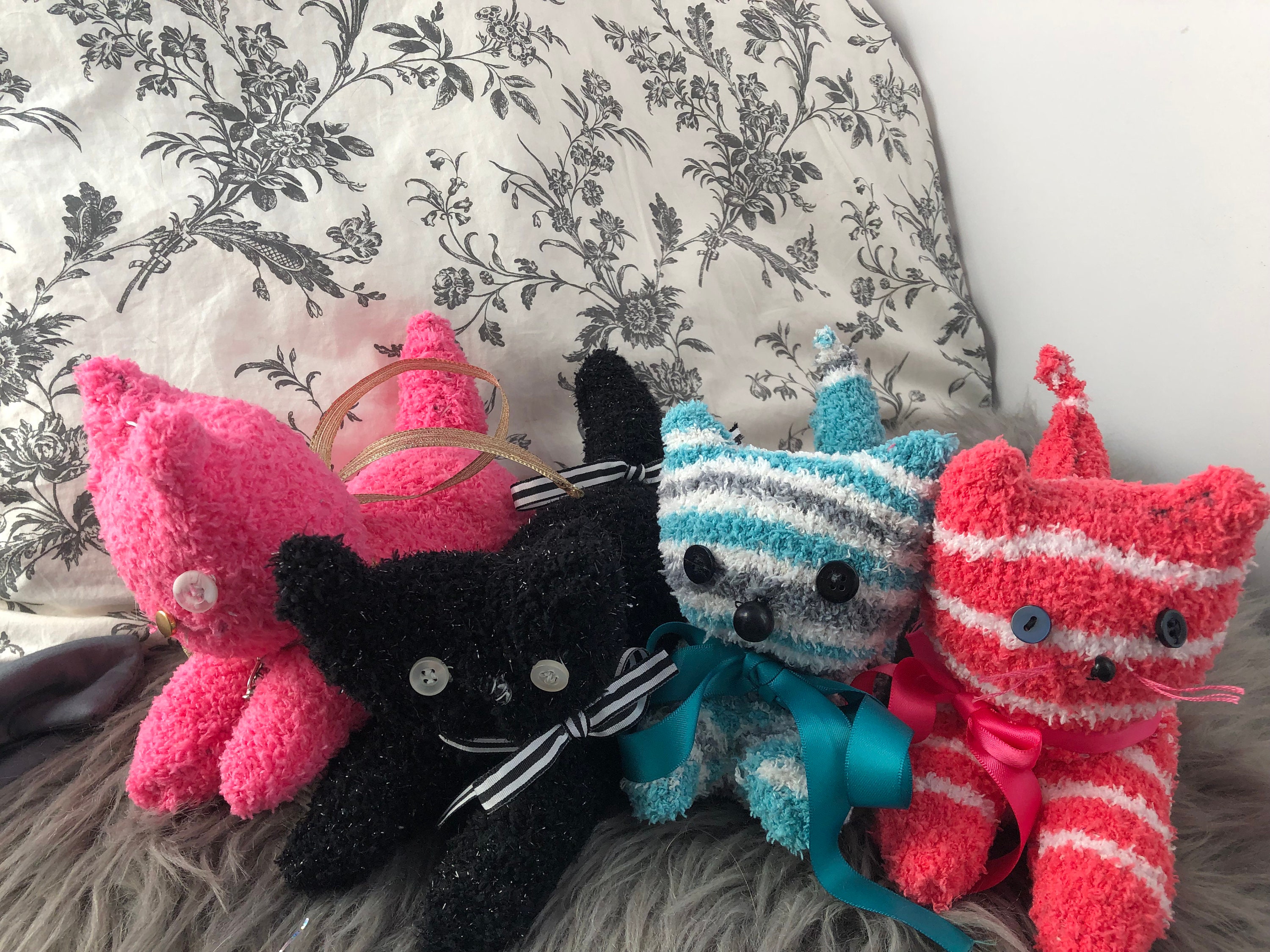 Adopt A Soft Custom Sock Cat Plushie With Art and Adoption - Etsy