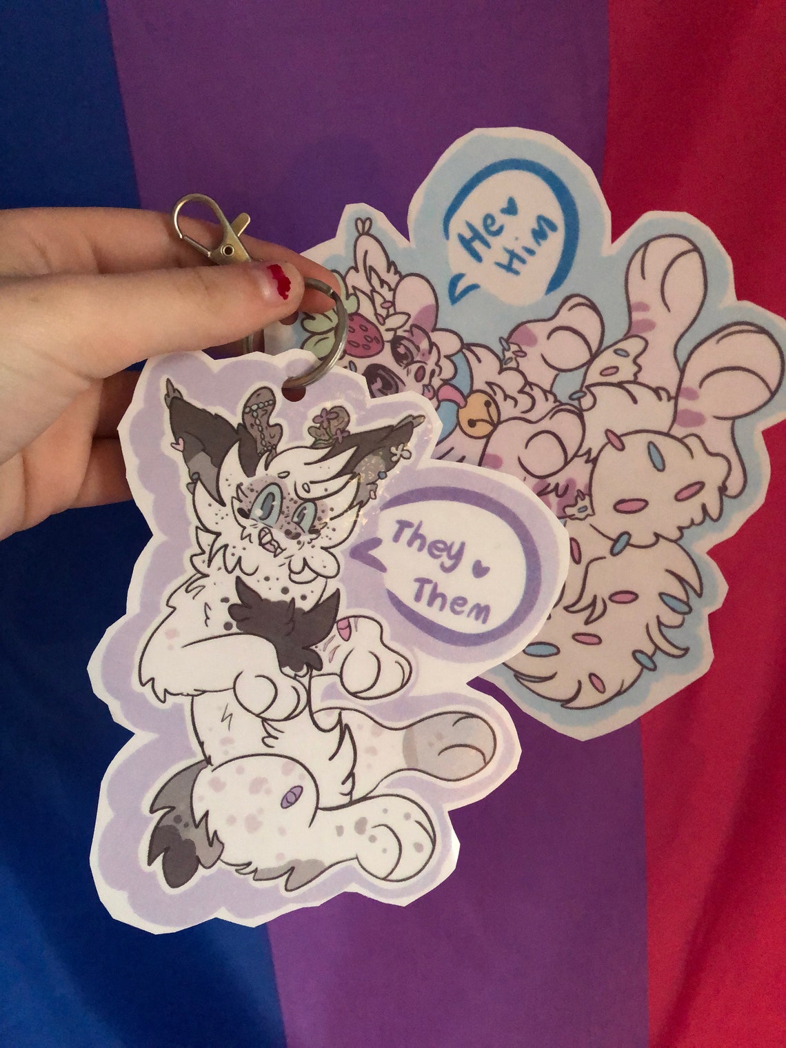 Furry Fursona Custom Pronouns Badge Ych - Etsy