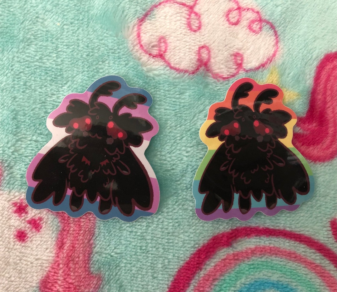 Chibi LGBTQ Mothman Vinyl Stickers - Etsy