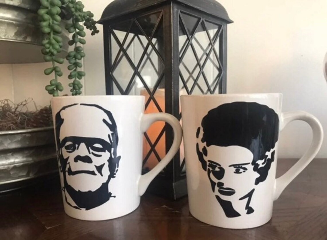 Halloween Coffee Mug Set - Etsy
