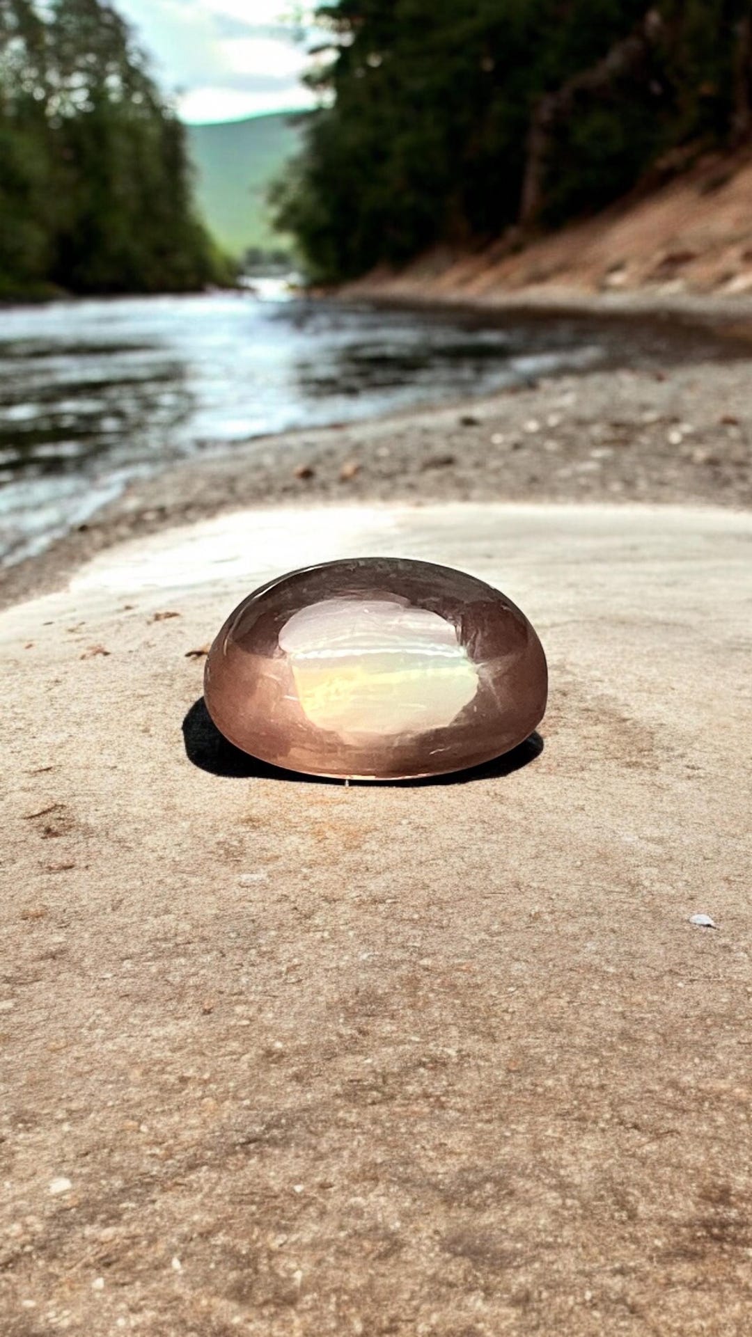 Natural Mystic Green Oregon Sunstone Cabochon - Oval Shape 10.1x7.1mm ...