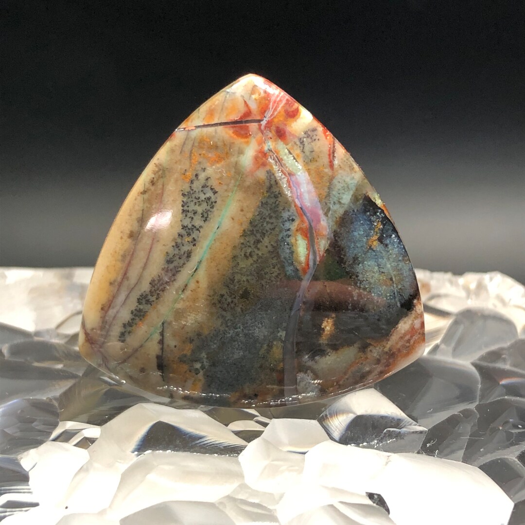 Opal Stone Natural Landscape 29MM Troidia Shaped Cabochon Handmade ...