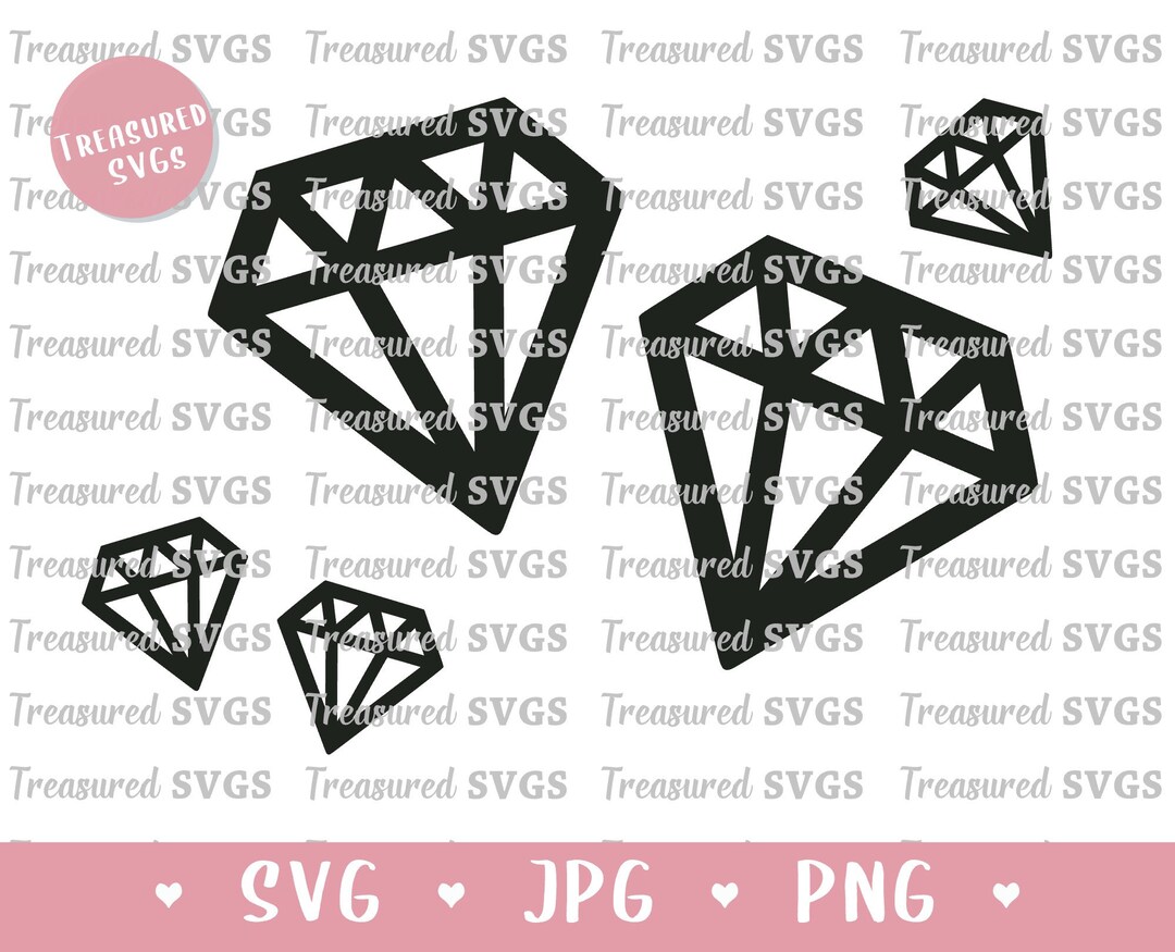Diamond SVG - Gem Svg - Jewel Svg - Engagement Ring Diamond ...