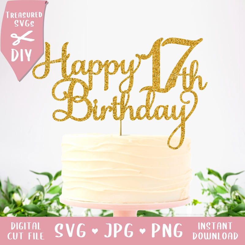 17th Birthday Svg - Etsy