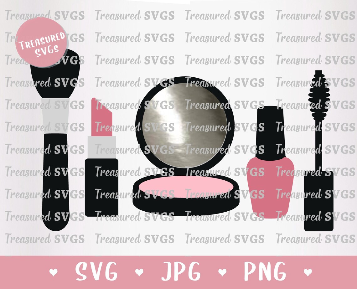 Makeup SVG Make up SVG Beauty Svg Lippenstift svg Mascara svg - Etsy