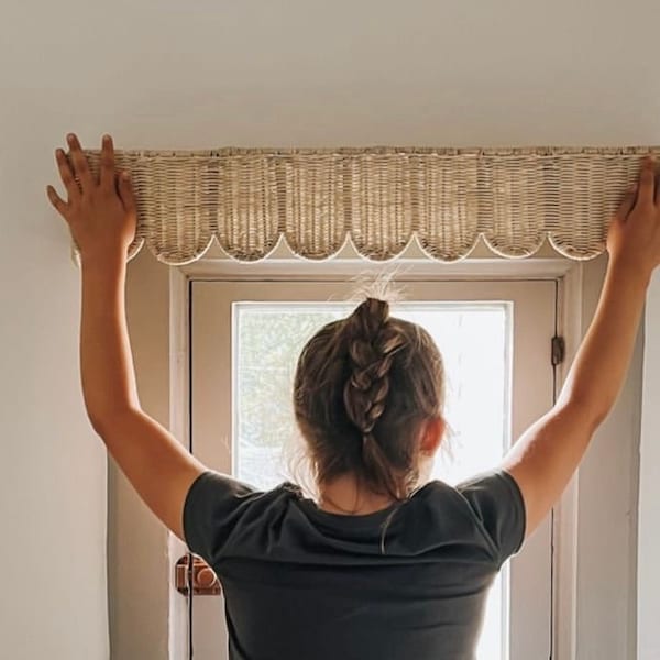 Rattan Window Valance - Etsy