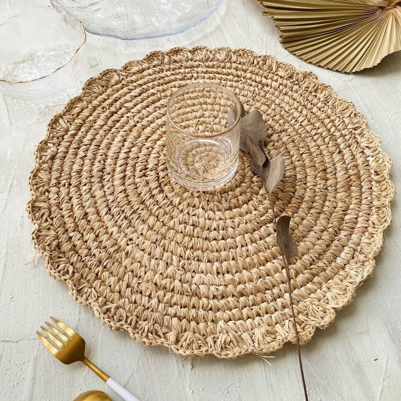 Eclectic Round Placemats - Etsy UK
