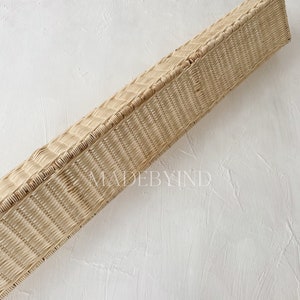 Rattan Straight Window Pelmet, Boho Window Pelmet, Rattan Valance Made ...