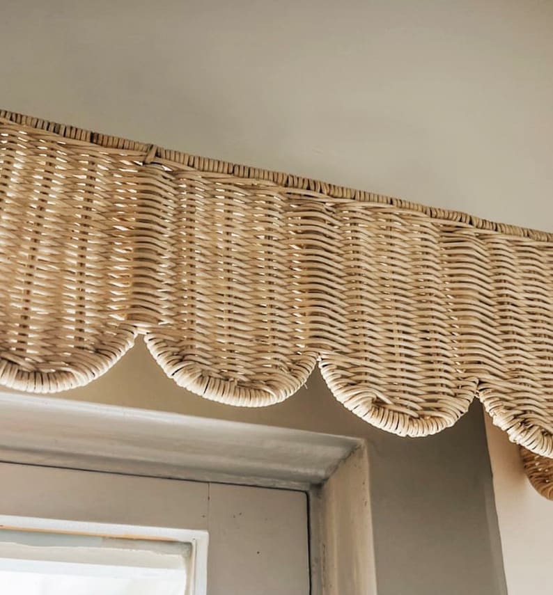 Natural Rattan Window Pelmet Window Pelmet Rattan Valance - Etsy UK