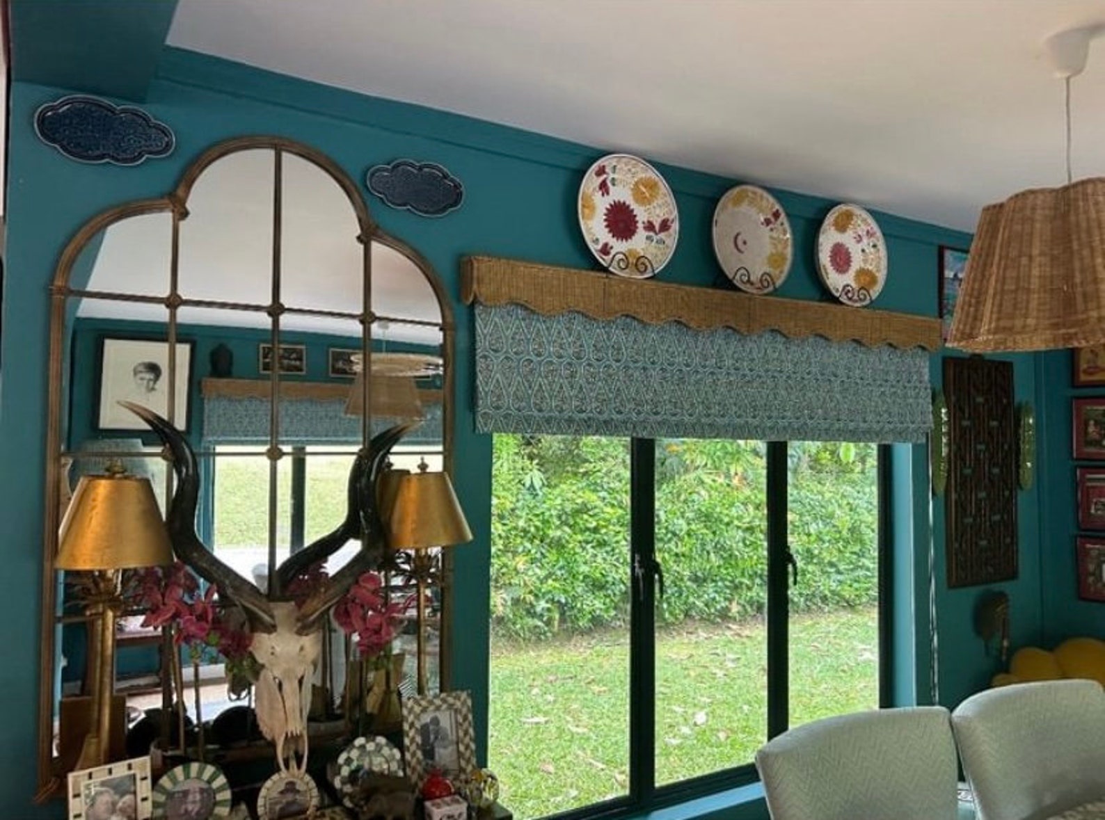 Natural Wave Rattan Window Pelmet, Window Pelmet, Rattan Valance Made ...