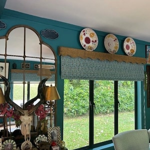 Natural Wave Rattan Window Pelmet, Window Pelmet, Rattan Valance Made ...