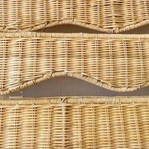 Natural Wave Rattan Window Pelmet, Window Pelmet, Rattan Valance Made ...