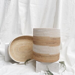 Lombok Rattan Basket Rattan Dustbin Bali Basket Art Wicker - Etsy