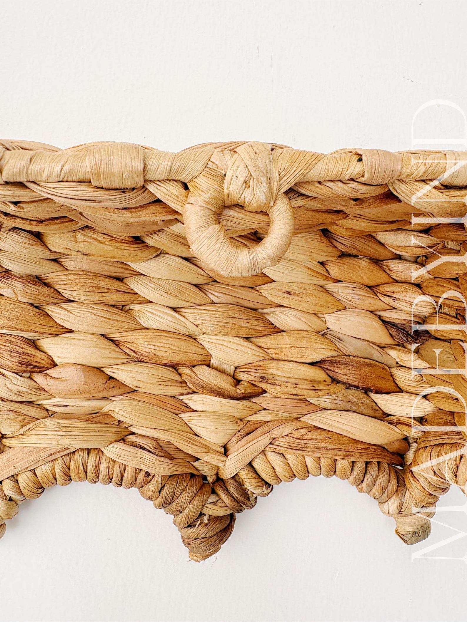 Handwoven Wave Scallop Edge Window Valance, Curved Pelmet Window Cover ...