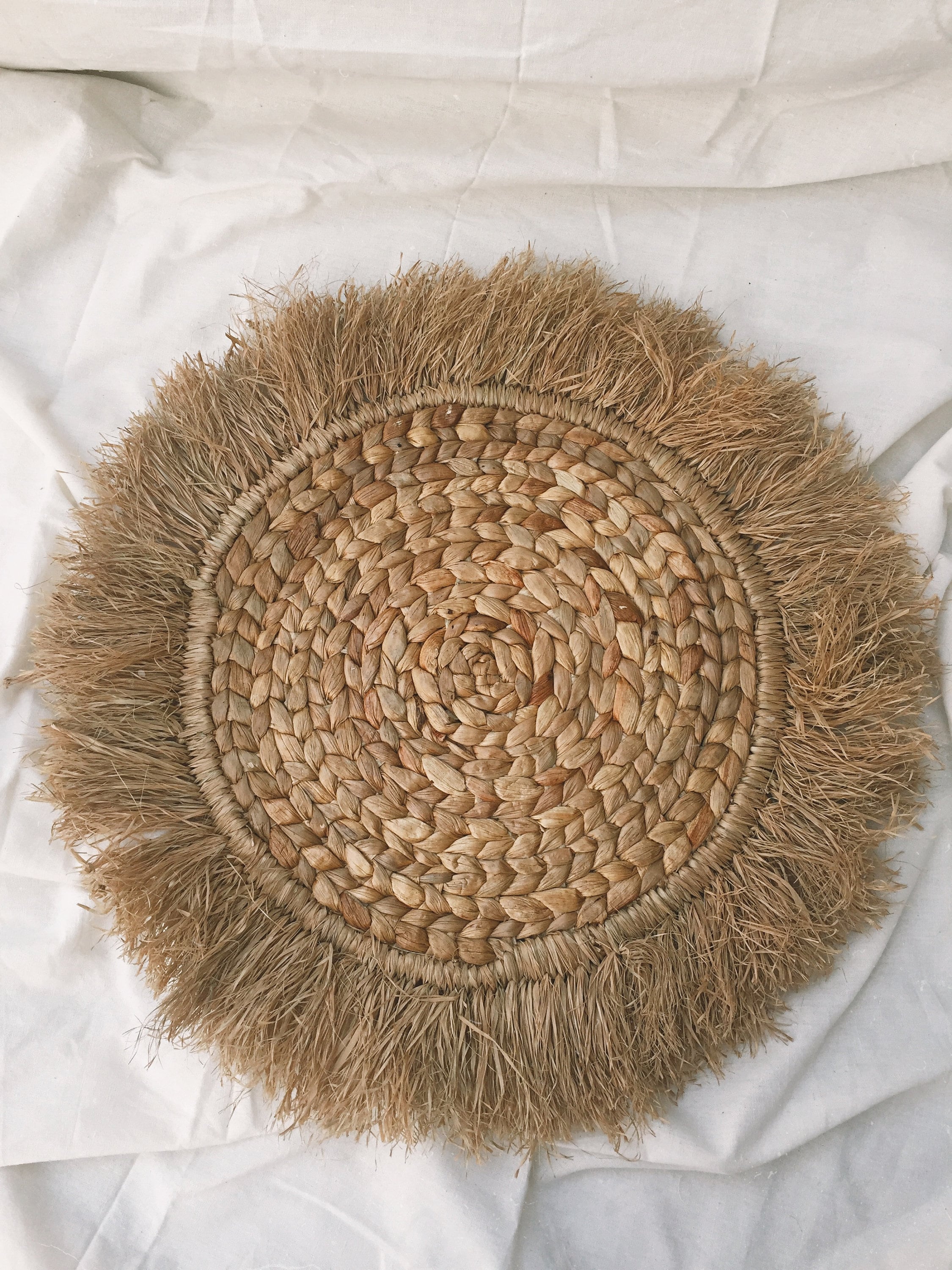 Boho Placemats Natural Placemats Vintage Woven Braided | Etsy