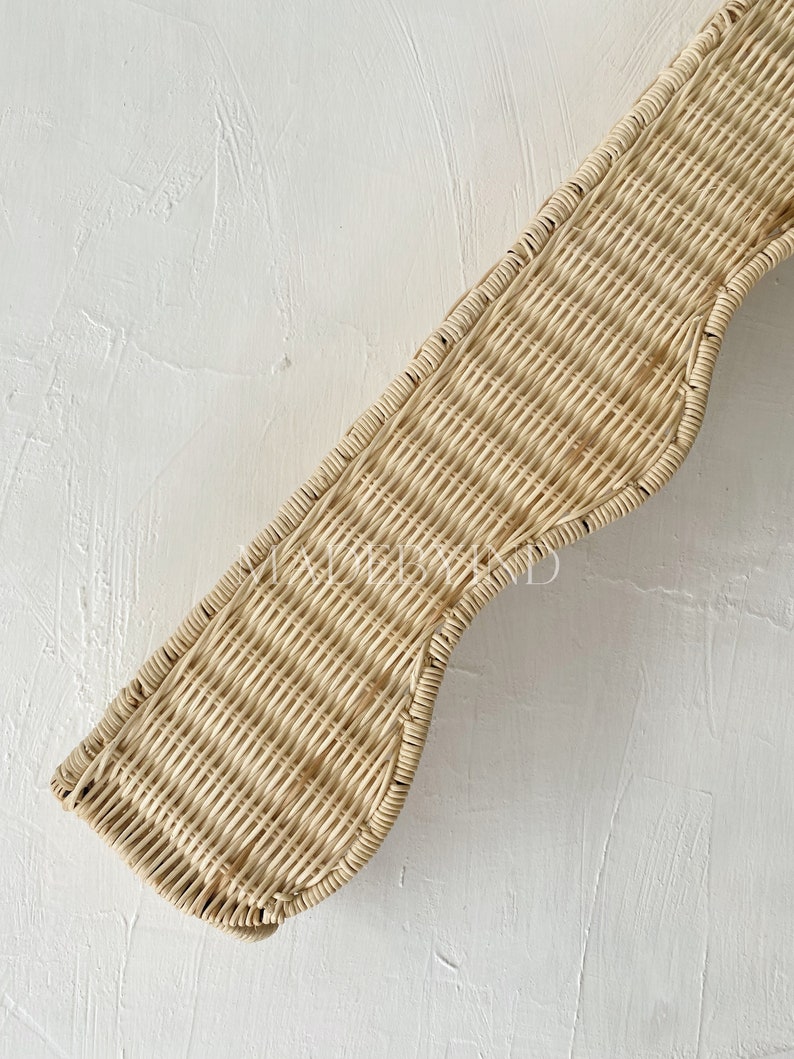 Natural Wave Rattan Window Pelmet, Window Pelmet, Rattan Valance Made ...