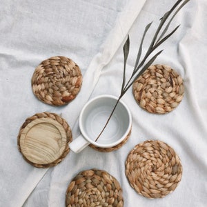 Set of 6 Natural Wall Decor, Boho Wall Art, Boho Wall Basket and Wall ...