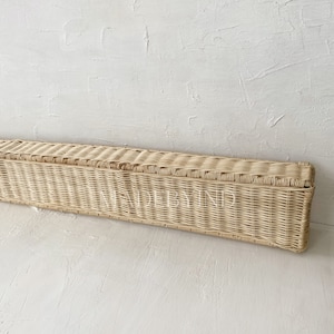 Rattan Straight Window Pelmet, Boho Window Pelmet, Rattan Valance Made ...