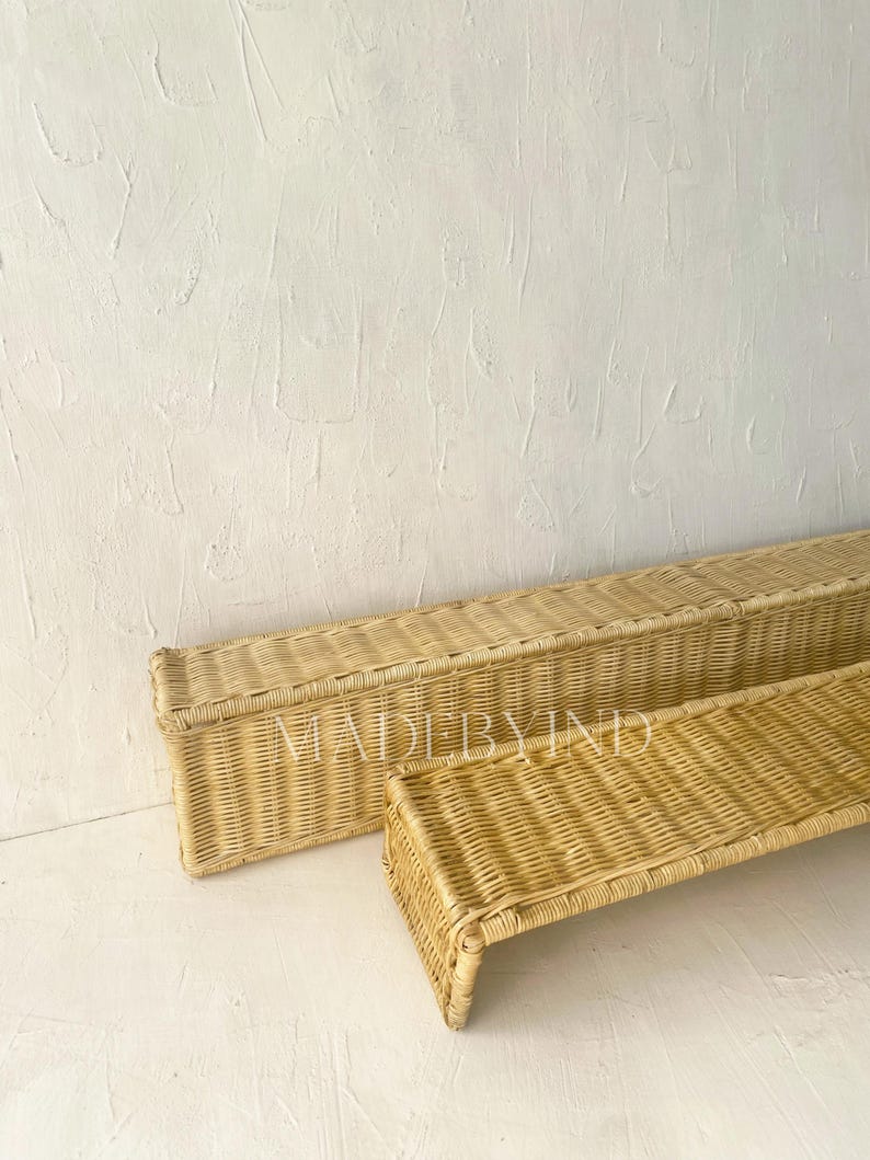 Rattan Straight Window Pelmet, Boho Window Pelmet, Rattan Valance Made ...