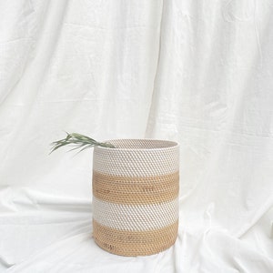 Lombok Rattan Basket Rattan Dustbin Bali Basket Art Wicker - Etsy