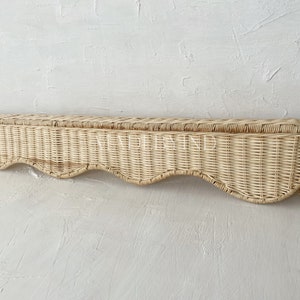 Natural Wave Rattan Window Pelmet, Window Pelmet, Rattan Valance Made ...