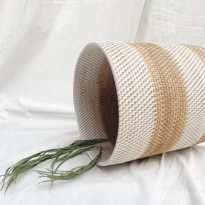 Lombok Rattan Basket Rattan Dustbin Bali Basket Art Wicker - Etsy