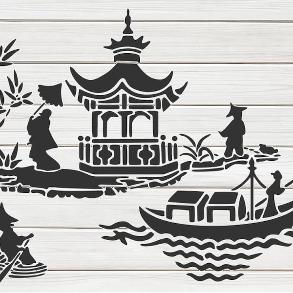 Chinese Stencil - Etsy
