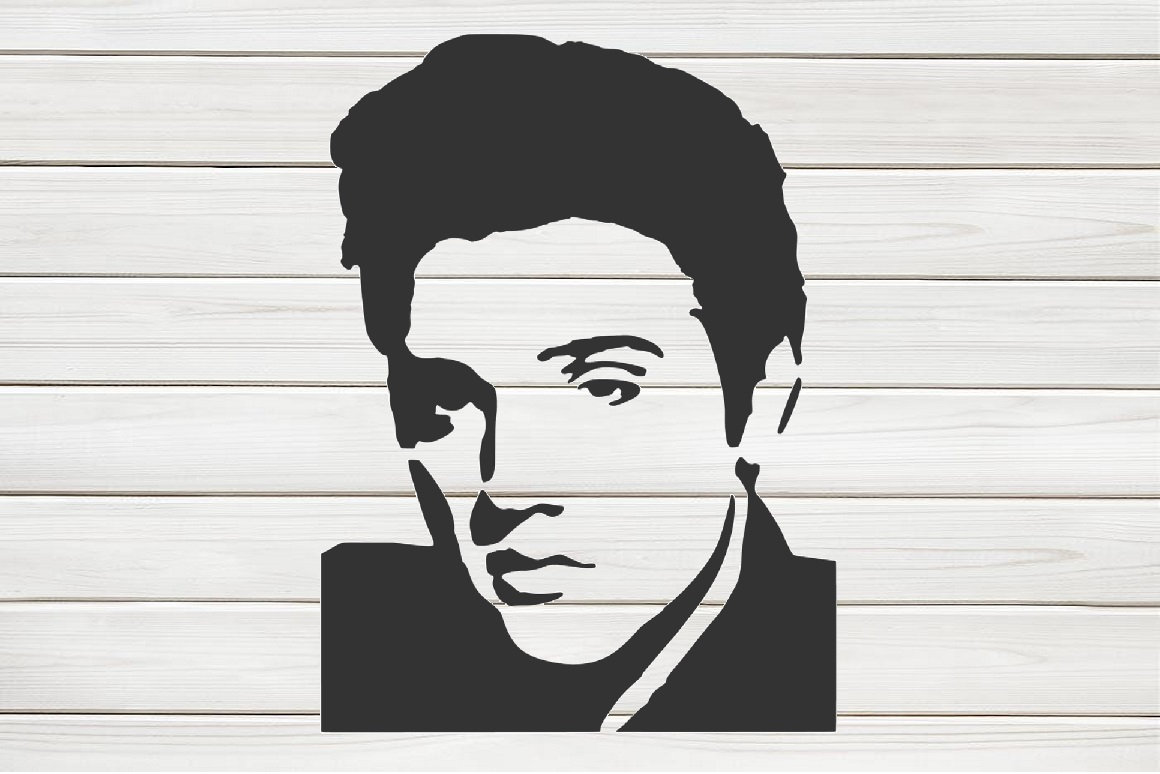 Elvis Presley Portrait Stencil Model Image Design Print - Etsy Australia
