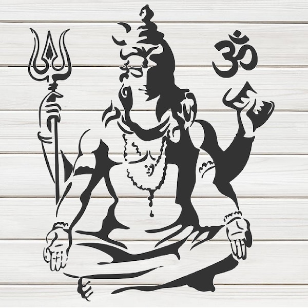 Shiva Svg - Etsy