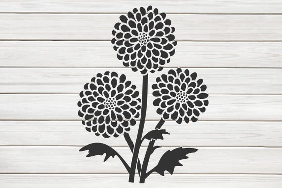 Chrysanthemum Stencil