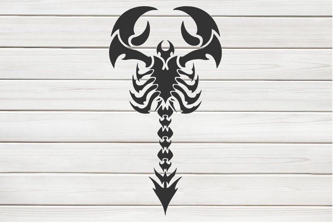 Mortal Kombat Scorpion Stencil