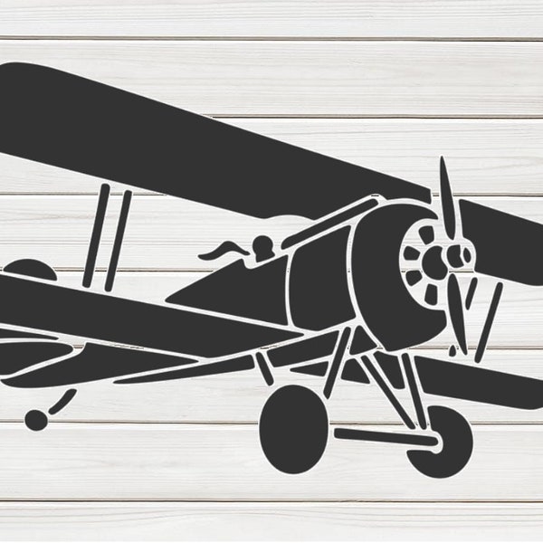 Airplane Stencil - Etsy